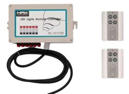 Caja de Control o Controlador de Iluminación HAX, incluye 2 Control Remoto y Transformador 100W